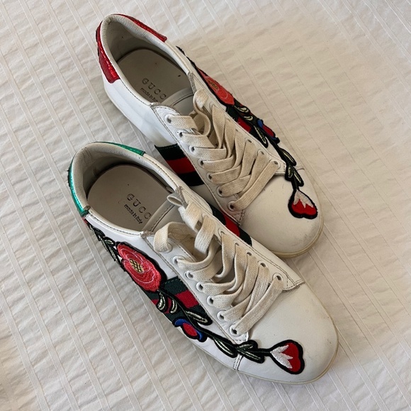 Gucci | Shoes | Gucci Flower Sneakers | Poshmark